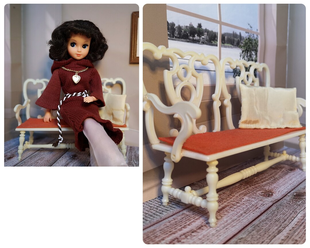 Fleur Doll White Bench, Excellent, Including Original Pillow, 1:6 1/6 ...