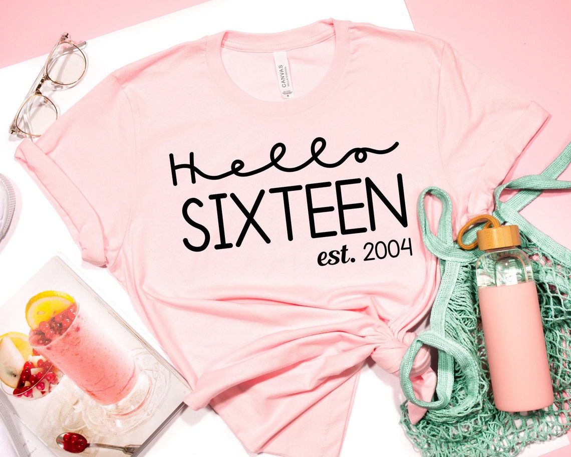 16th Birthday Gift For Her Sweet 16 T shirt Hello Sixteen Etsy 16th-birthday-gift-for-her-sweet-16-t-shirt-hello-sixteen-etsy