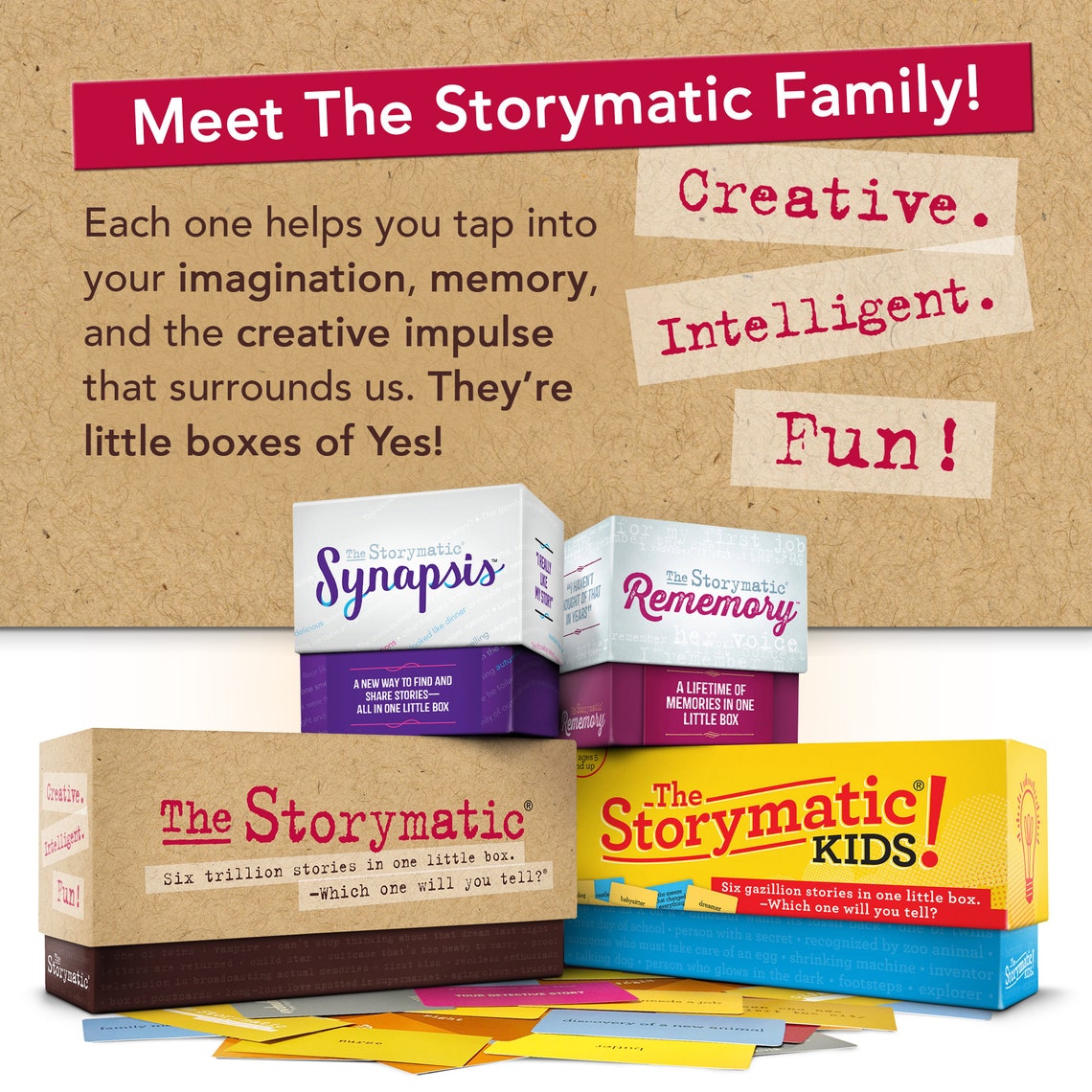 Storymatic Classic Write and Tell Stories, Play Games, Get Creative 540 ...
