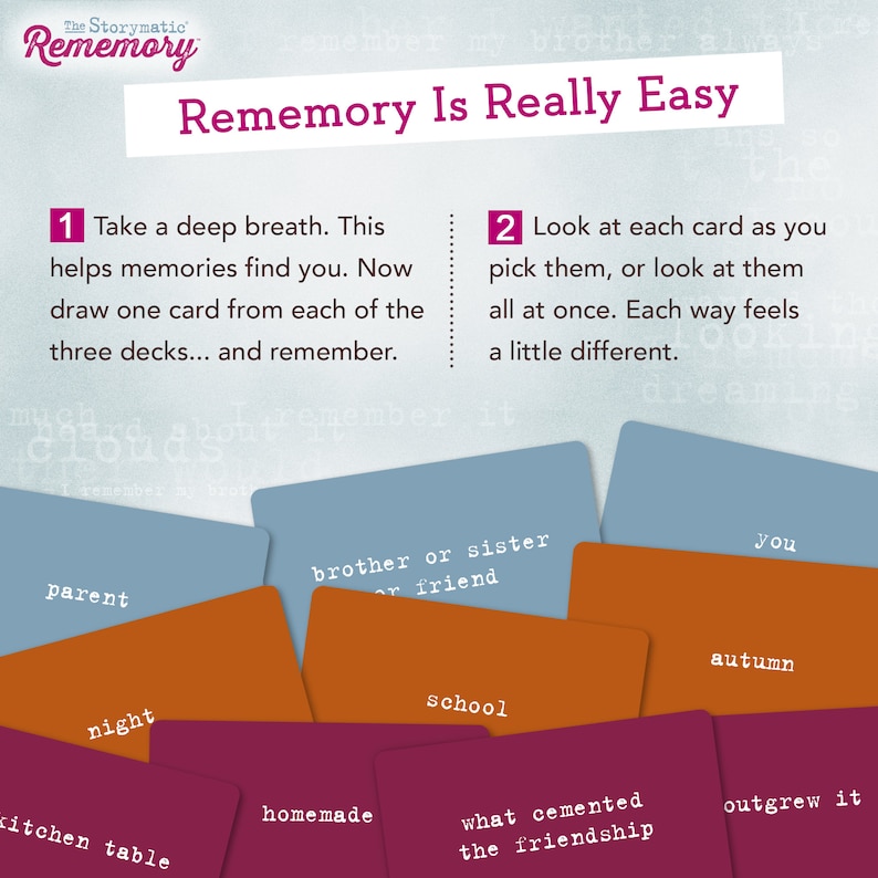 The Storymatic Rememory - Share Memories and Make New Ones - Made in ...