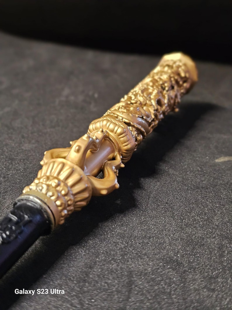 Magic Wand Inspired by Wukong – Black Myth – Handmade Resin Staff ...