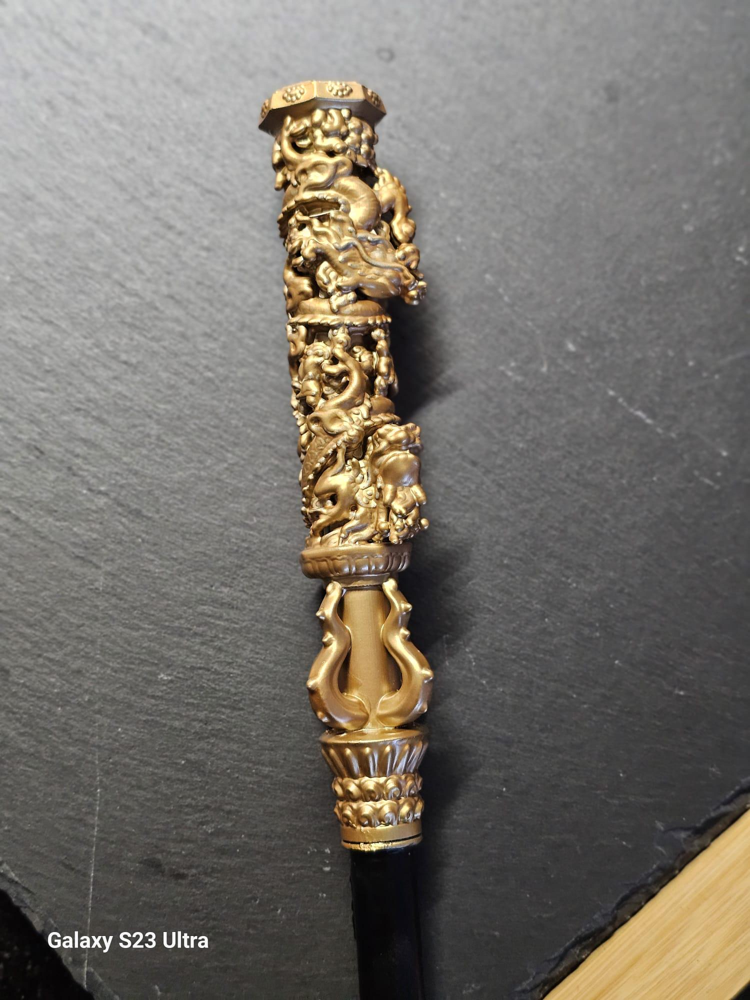 Magic Wand Inspired by Wukong – Black Myth – Handmade Resin Staff ...