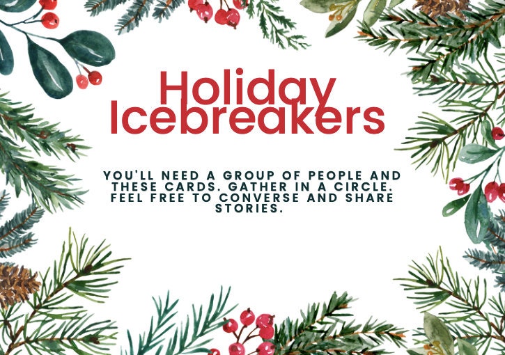 Office Icebreakers | Holiday Party Games | Corporate Team Bonding - Etsy