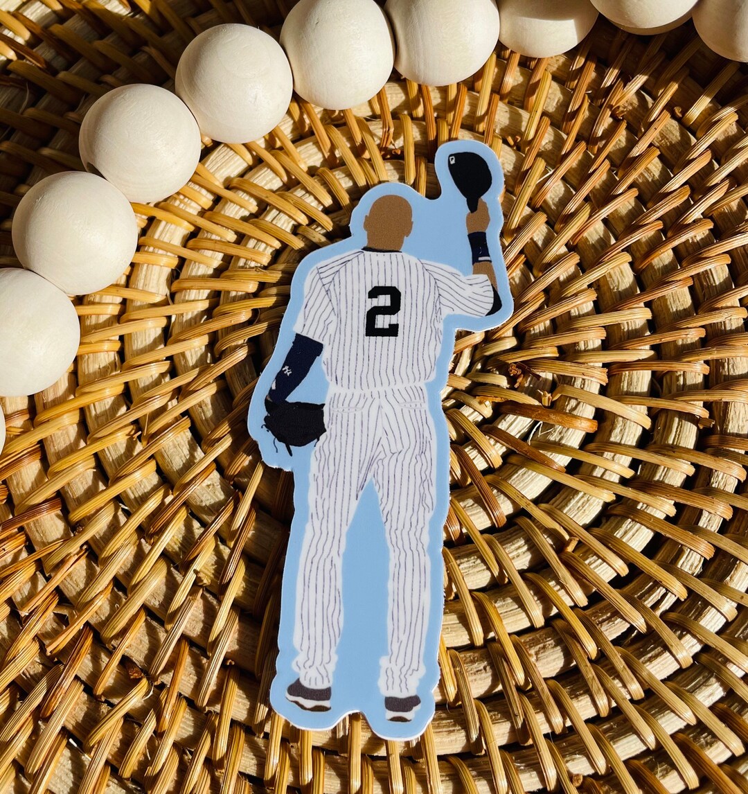 Derek Jeter Custom Digital Portrait Durable Vinyl Sticker - Etsy