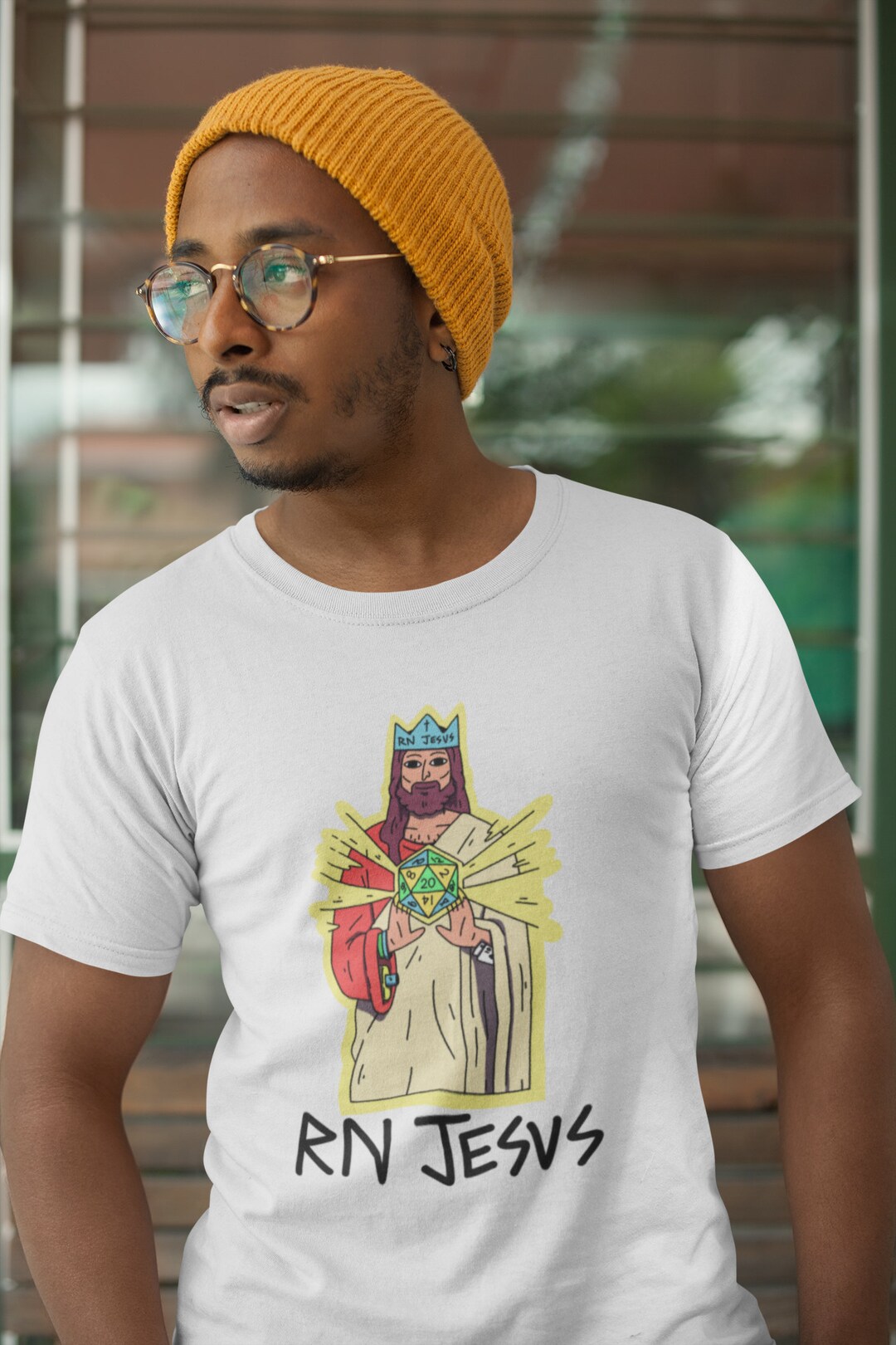 Dnd RN Gesus/jesus Shirt, Rng, Funny, Board Game, Nat 20 Crit, Dice ...