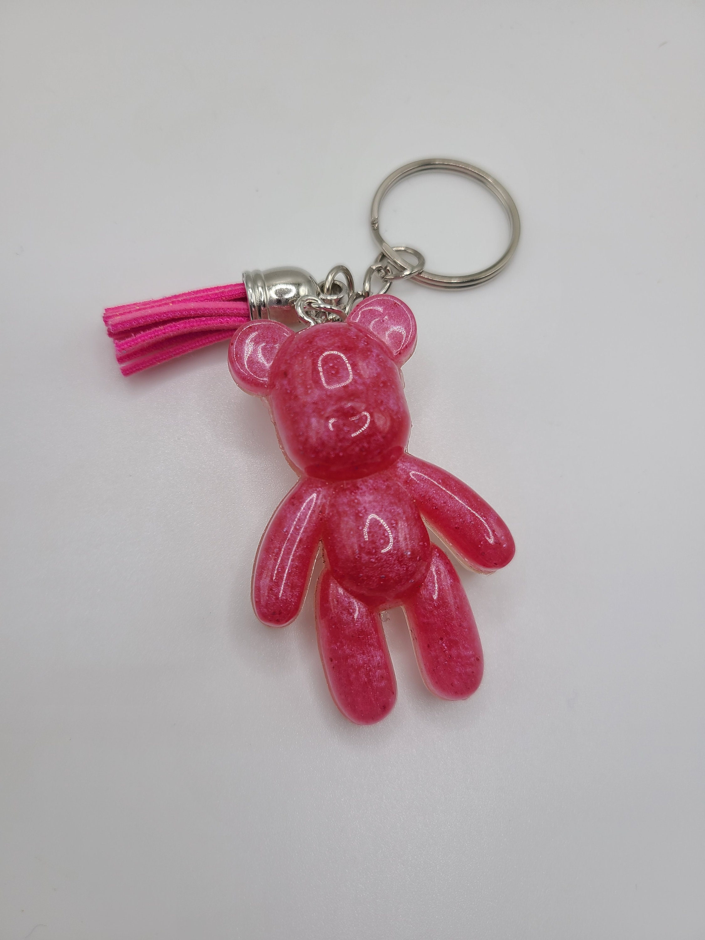 Teddy Bear Keychain - Etsy
