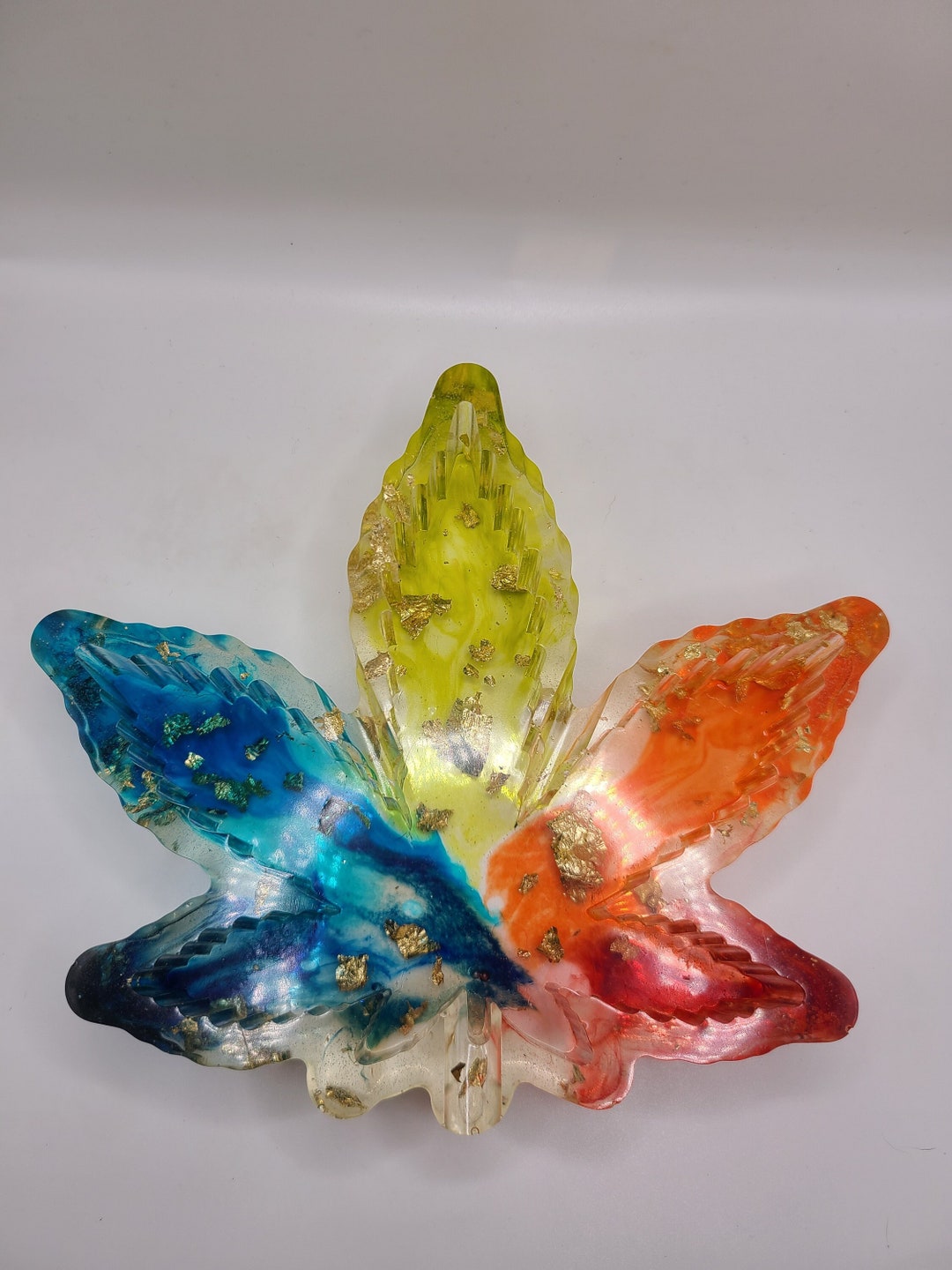 Rainbow Marijuana Leaf Ashtray - Etsy