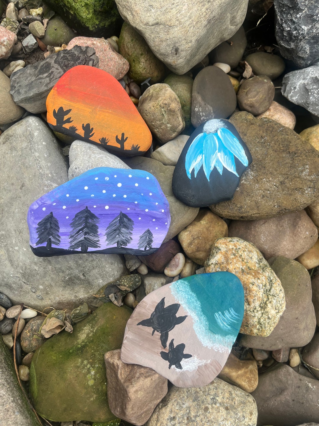 Hand Painted Rocks - Etsy
