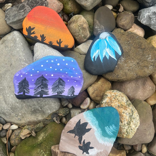 Hand Painted Rocks - Etsy