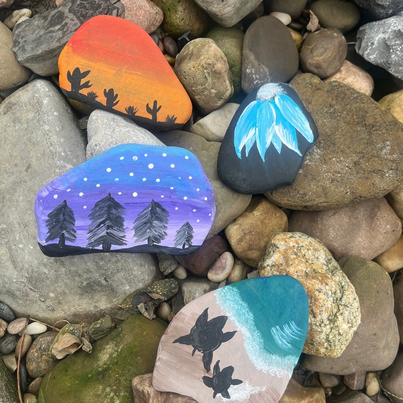 Garden Painted Rocks - Etsy