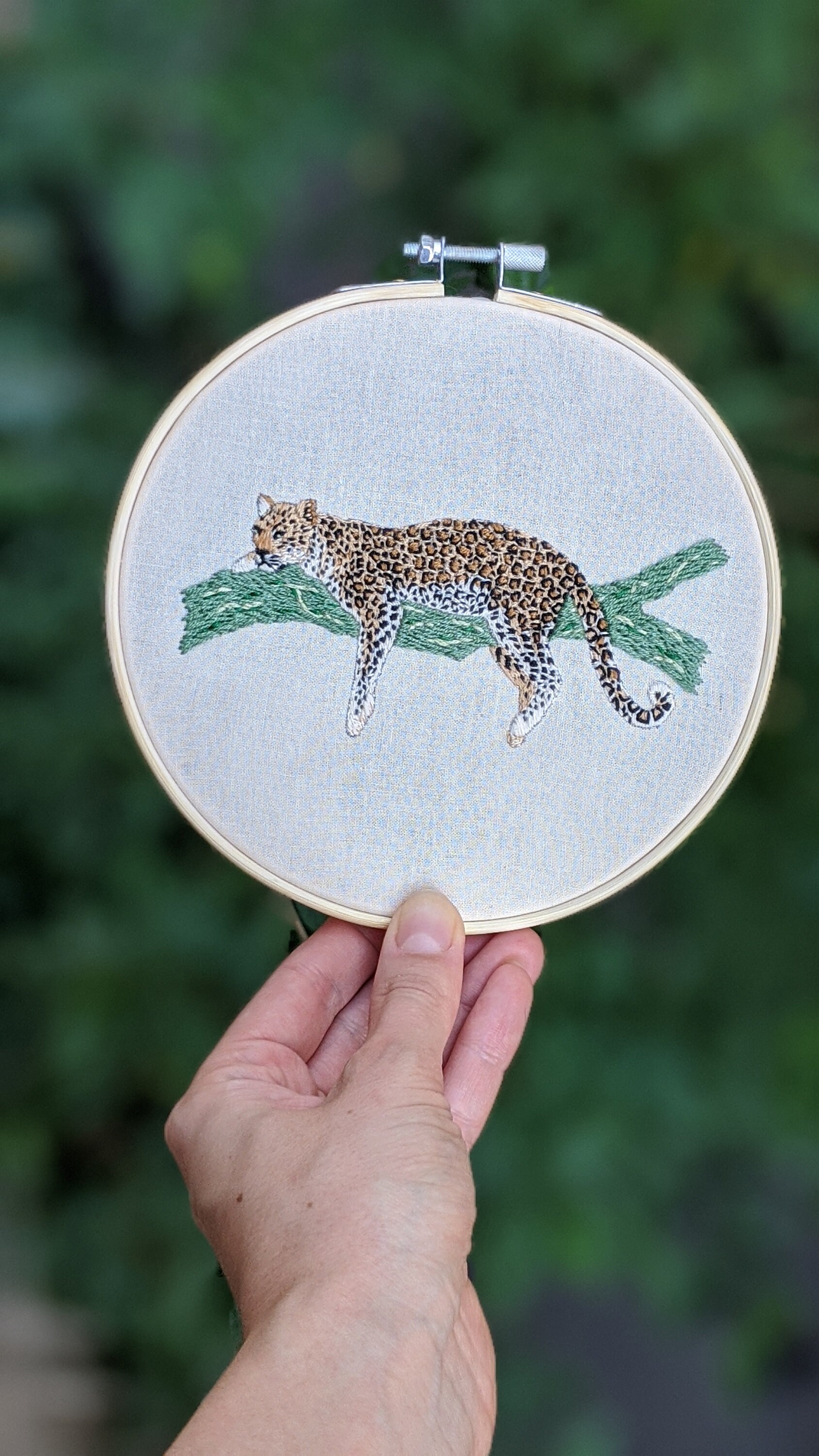 Leopard Embroidery Downloadable PDF Pattern. Detailed Instructions for ...