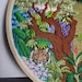 Jungle Embroidery Pattern PDF, Tiger Embroidery, Landscape Embroidery ...