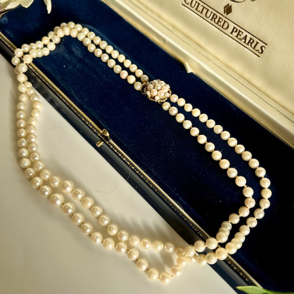 Double Strand Pearls - Etsy