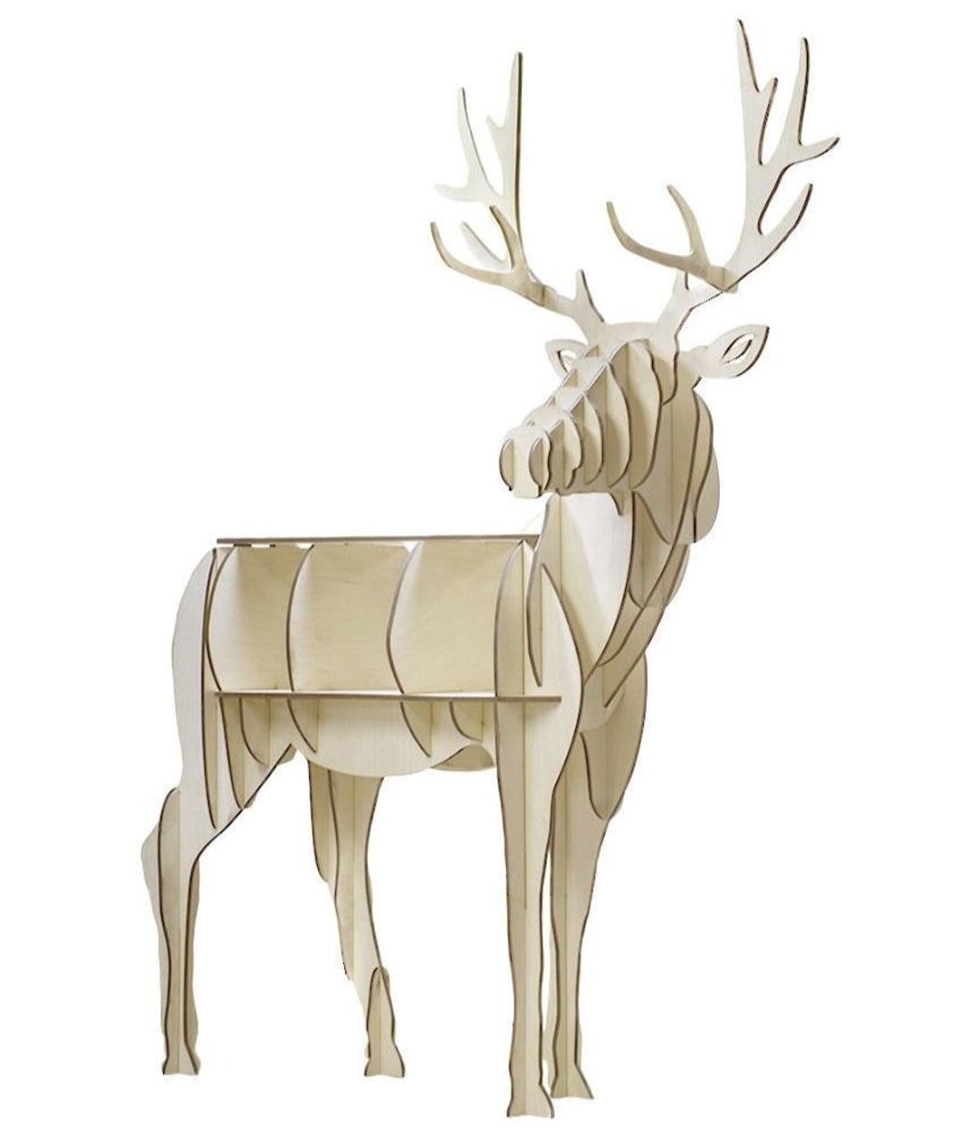 Deer Shelf CNC Plan, Solid Wood Animal Bookshelf (digital Download ...