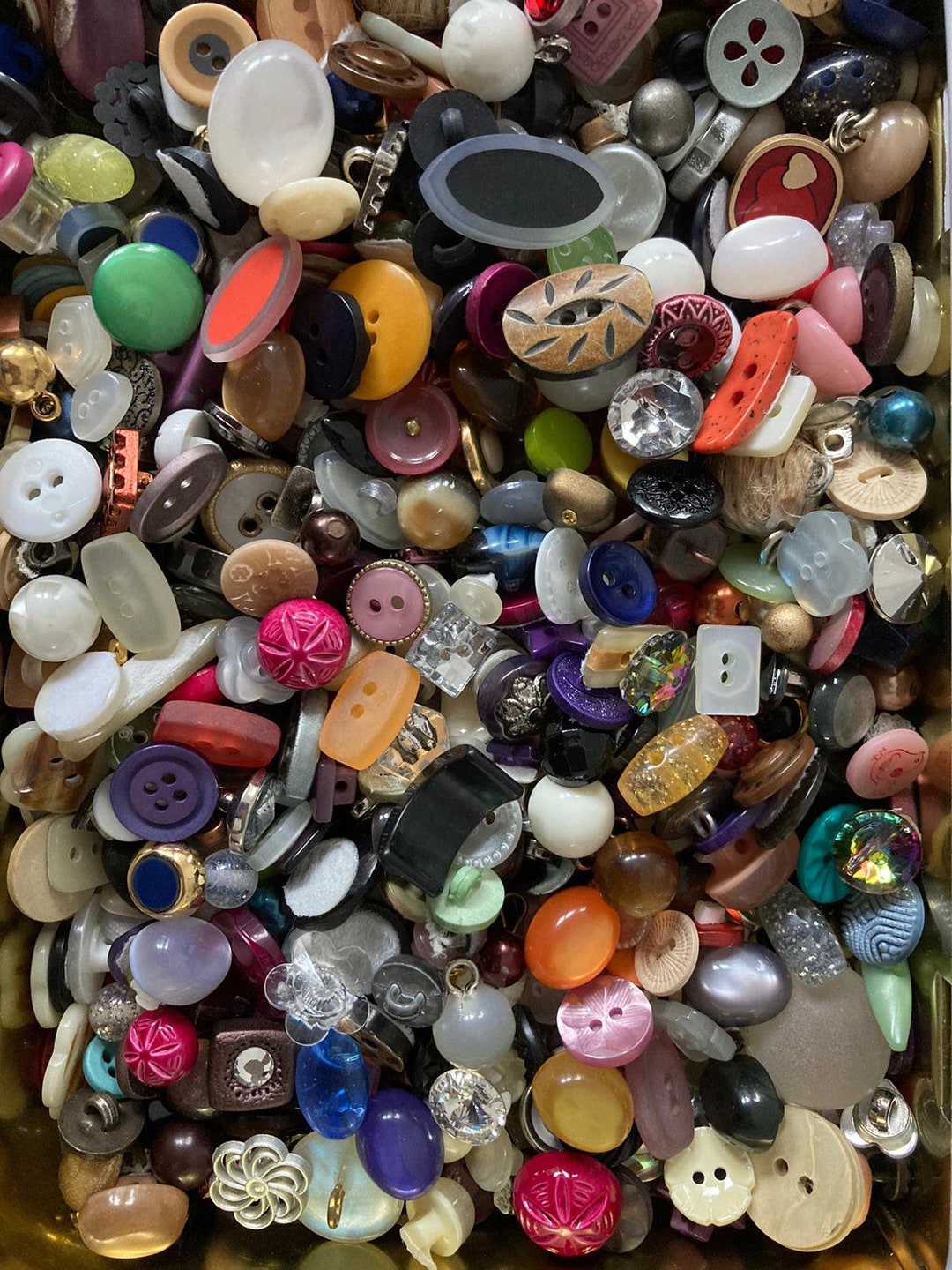 Bonito, pequeño, botones, varios tamaños, shanks & holes 12/25 pack ...