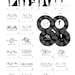 7" Vinyl Record + 4" Customizable Vinyl Decal Label - Table Numbers ...