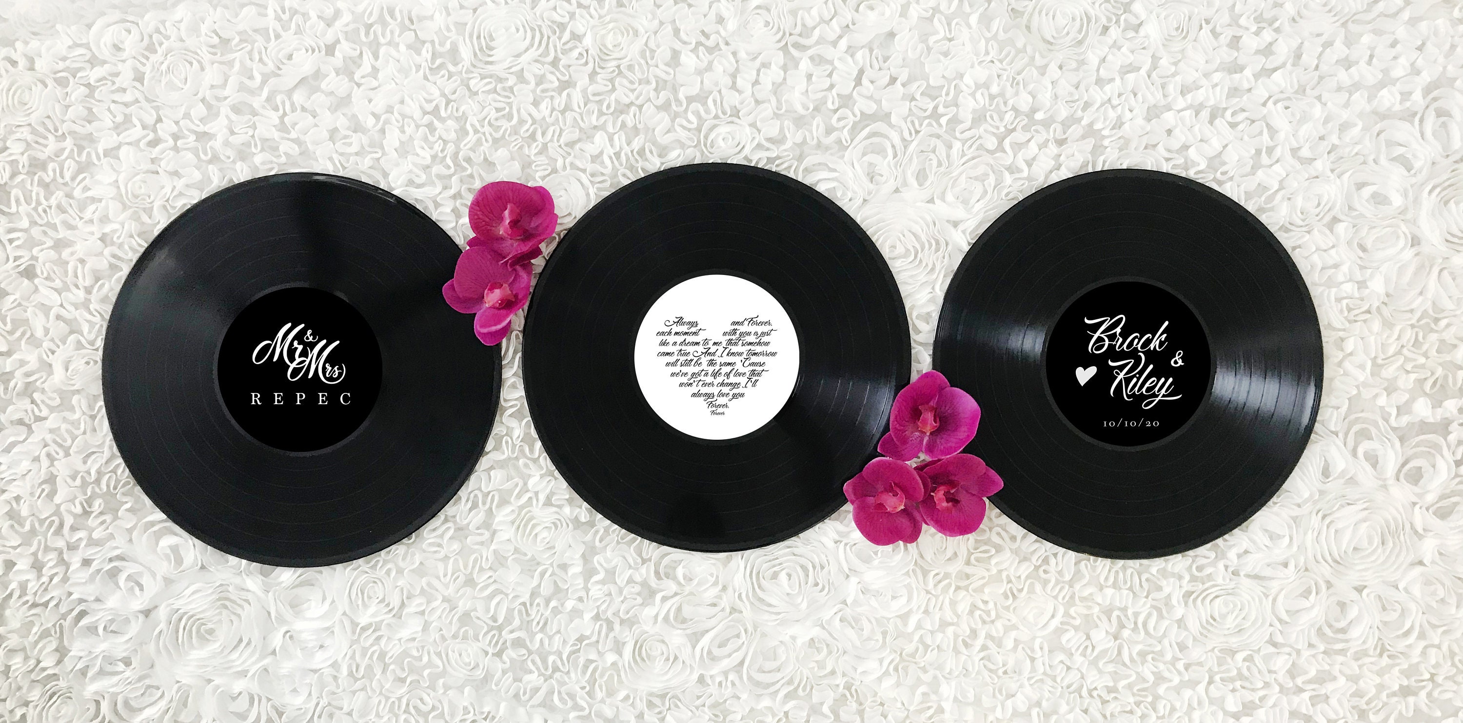 12 Vinyl Record 5 Customizable Vinyl Decal Label | Etsy