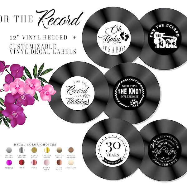 Vinyl Record Labels - Etsy