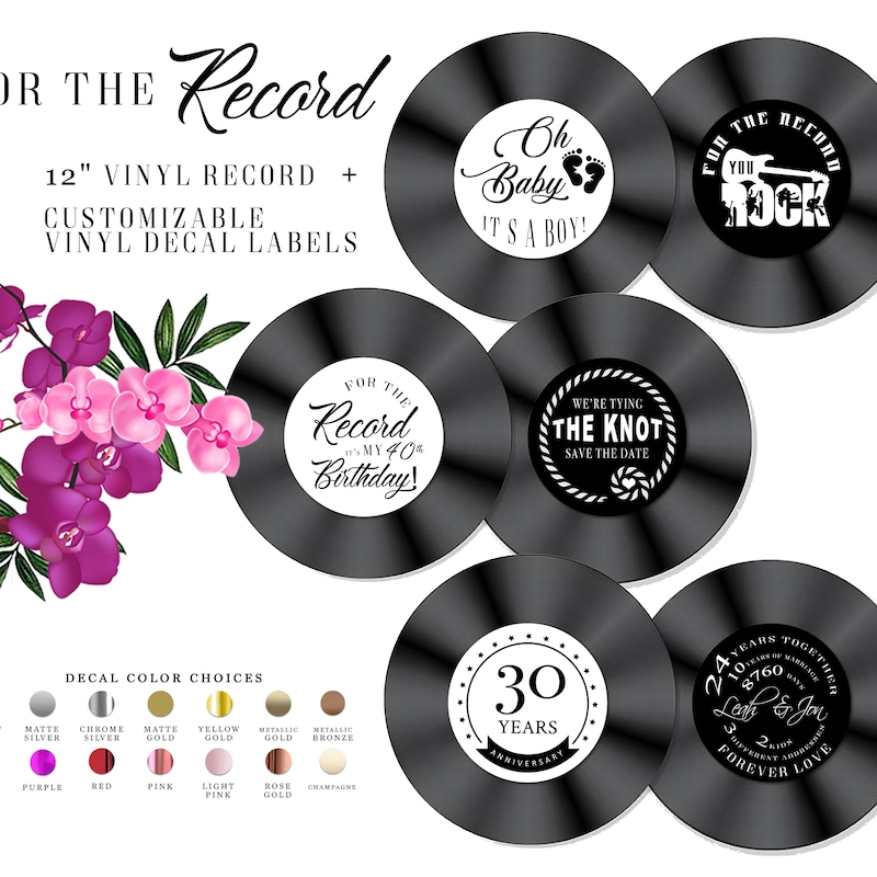 Vinyl Record Label - Etsy