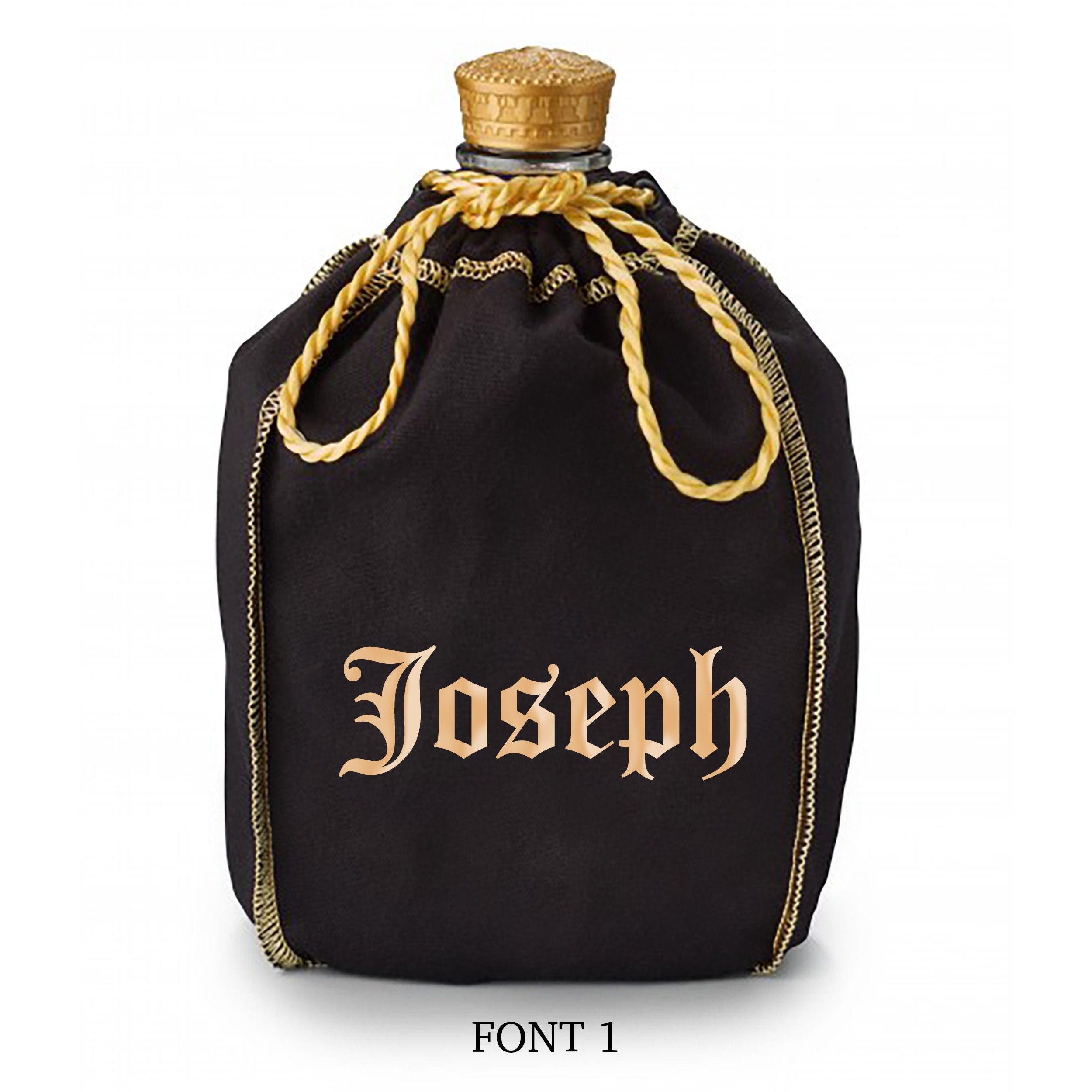 Personalized Crown Royal Black Bag - Etsy