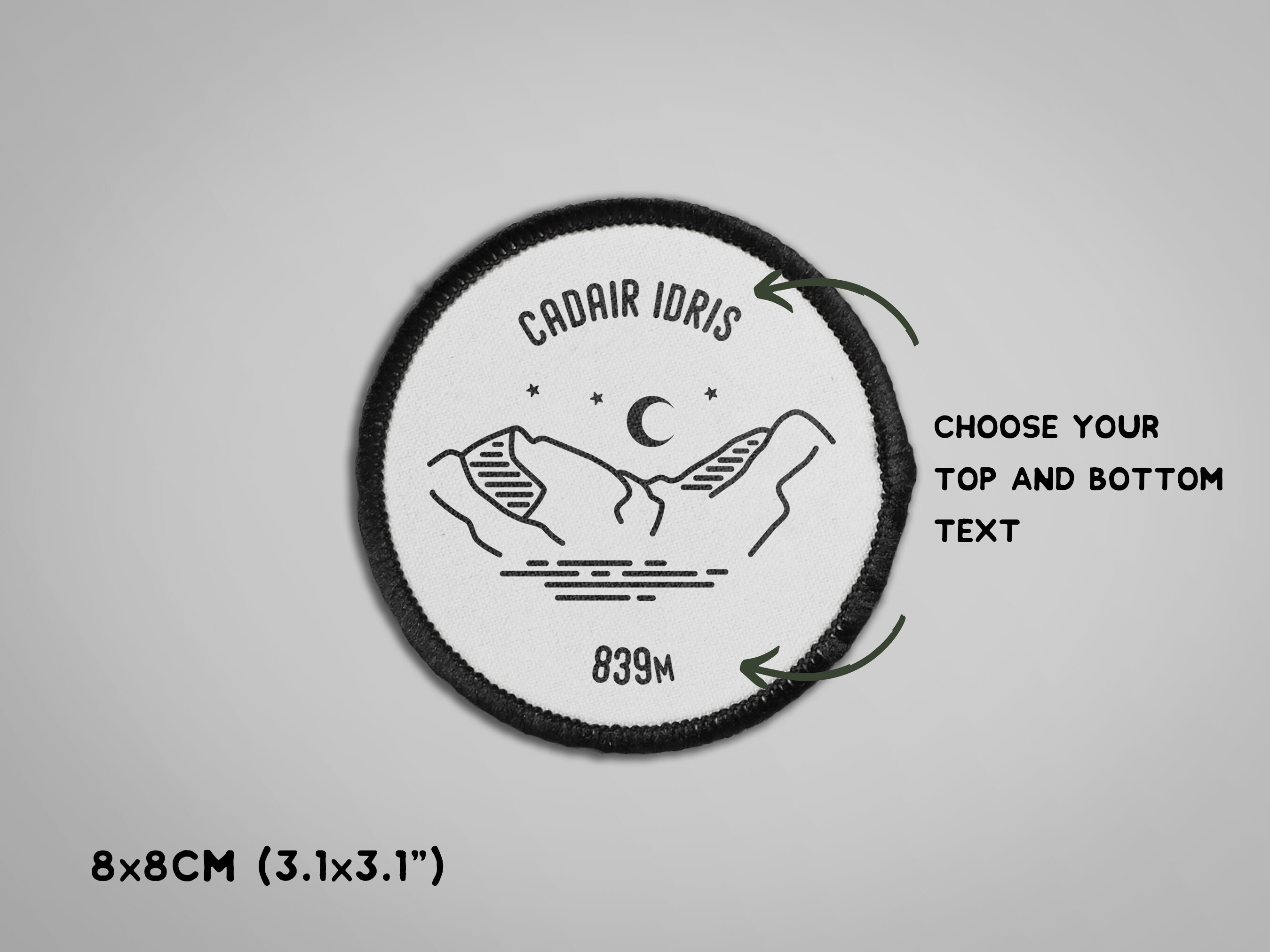 Customisable Peak Challenge Hiking Patch Mountain Milestone ...