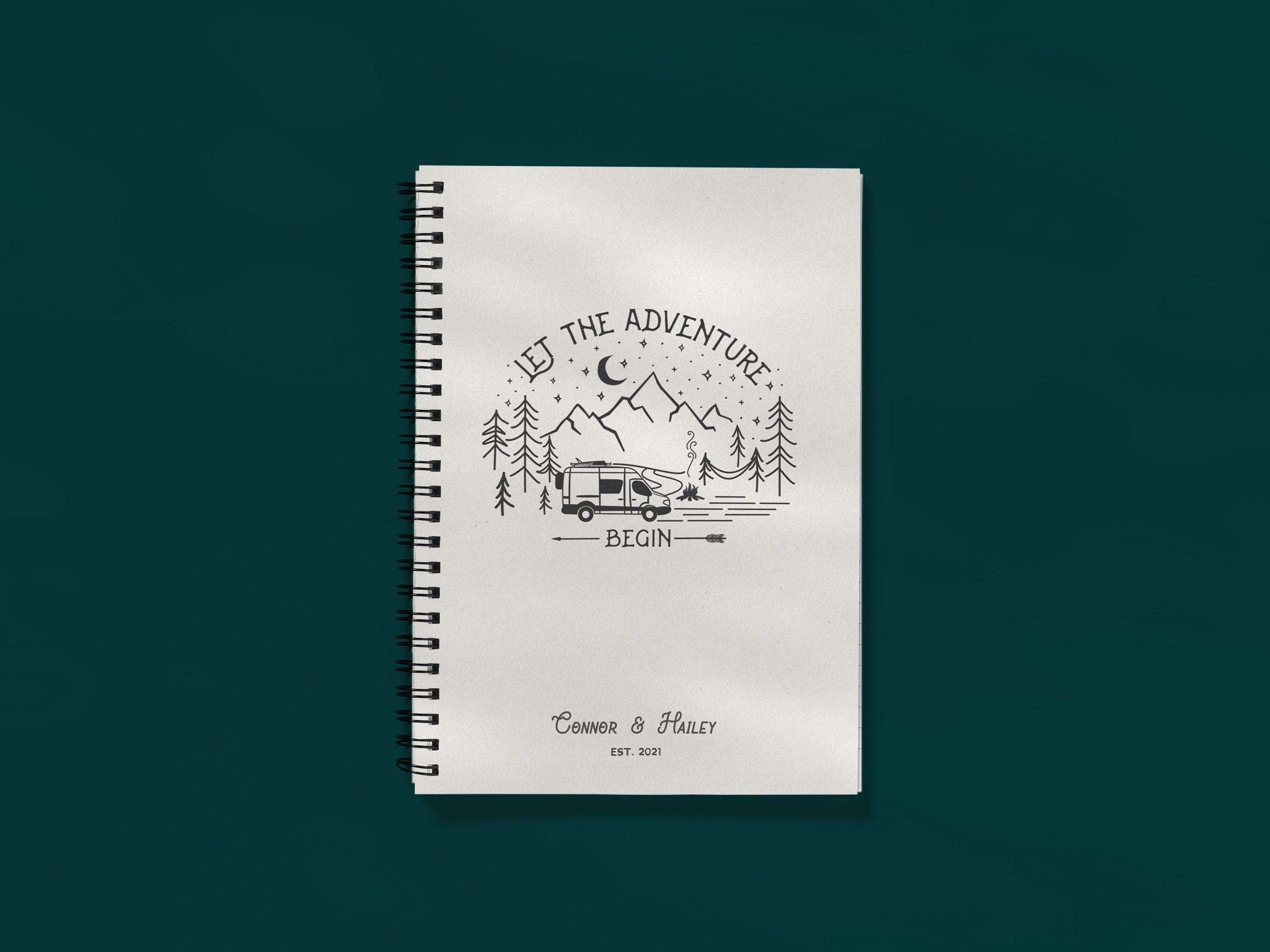 Personalised Campervan Notebook Let the Adventure Begin Van Life ...