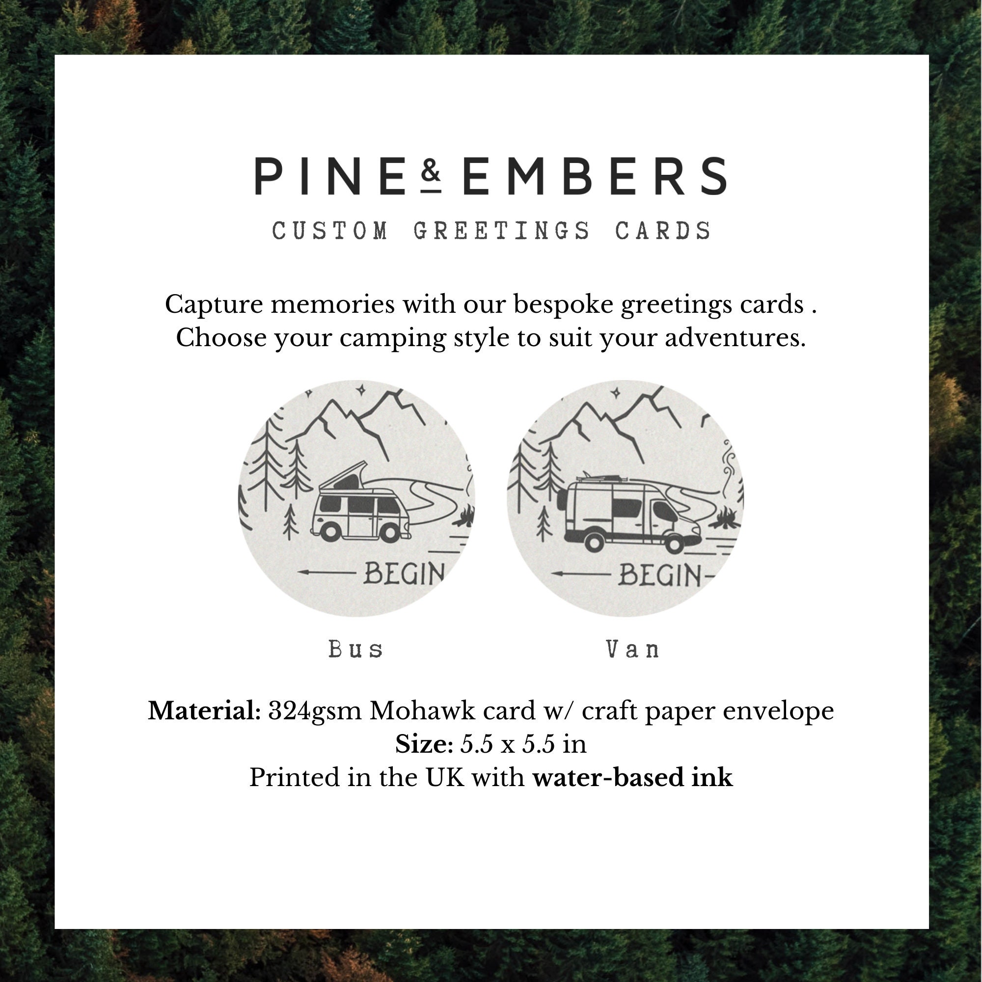 Personalised Vanlife Card Let the Adventure Begin Campervan | Etsy