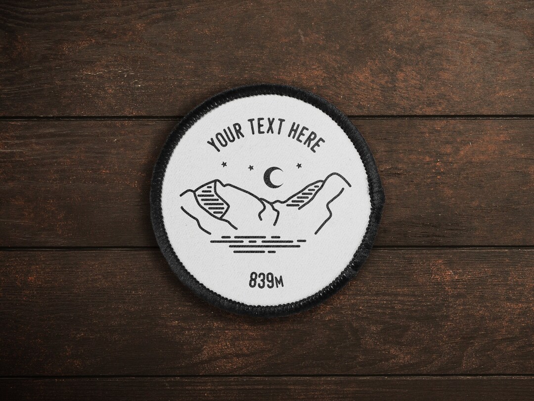 Customisable Peak Challenge Hiking Patch Mountain Milestone ...