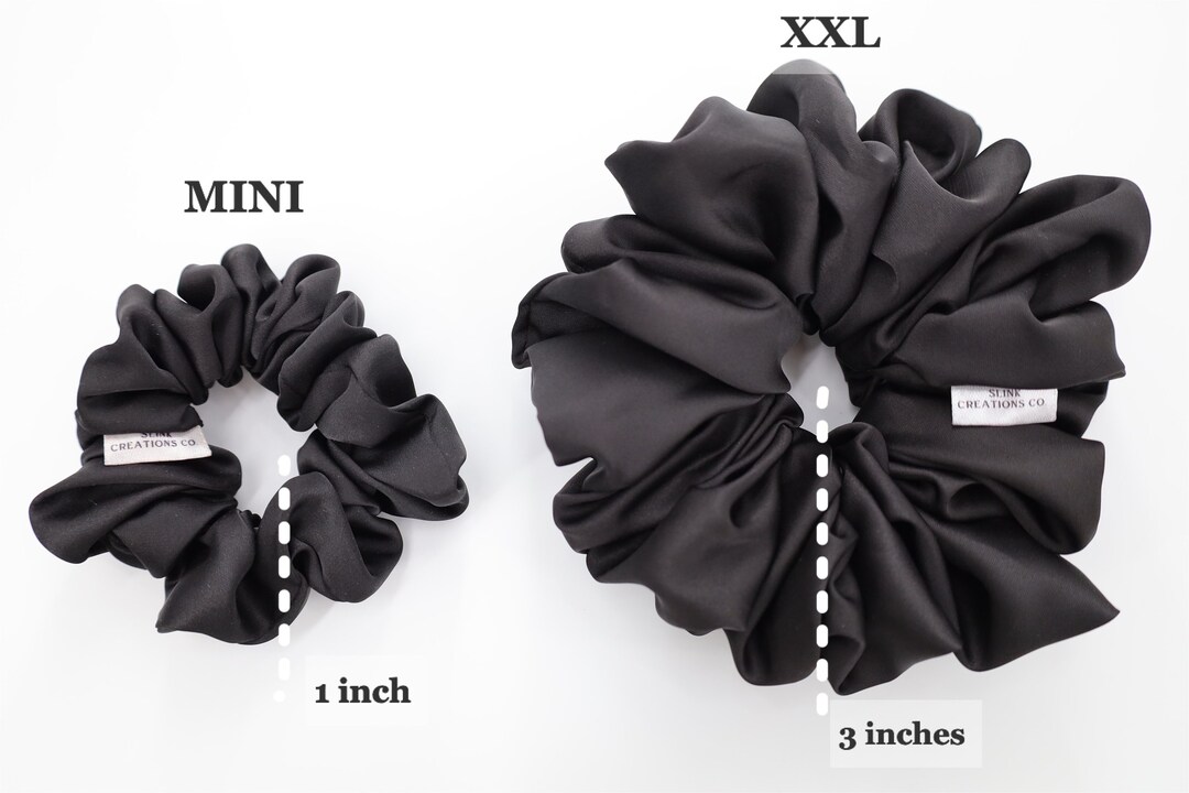 Mini / XXL Silk Scrunchies| Big Hair Tie| Wedding | XXL Scrunchy| Jumbo ...