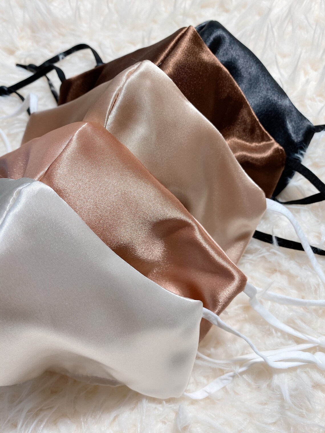 Silky Satin Classy Face Masks Wedding Mask 2layers With - Etsy