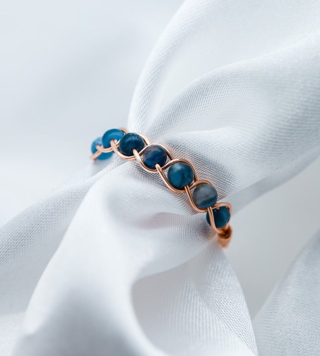 Sodalite Crystal Ring, Custom Dainty Wire Wrapped Ring, Sodalite ...