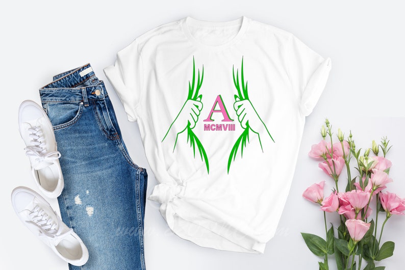 Super Hero MCMVIII 1908. Alpha Kappa A Pink and Green | Etsy