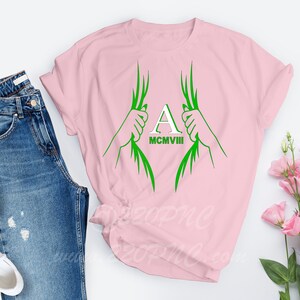 Super Hero MCMVIII (1908.) | Alpha Kappa A| Pink and Green T-shirt ...