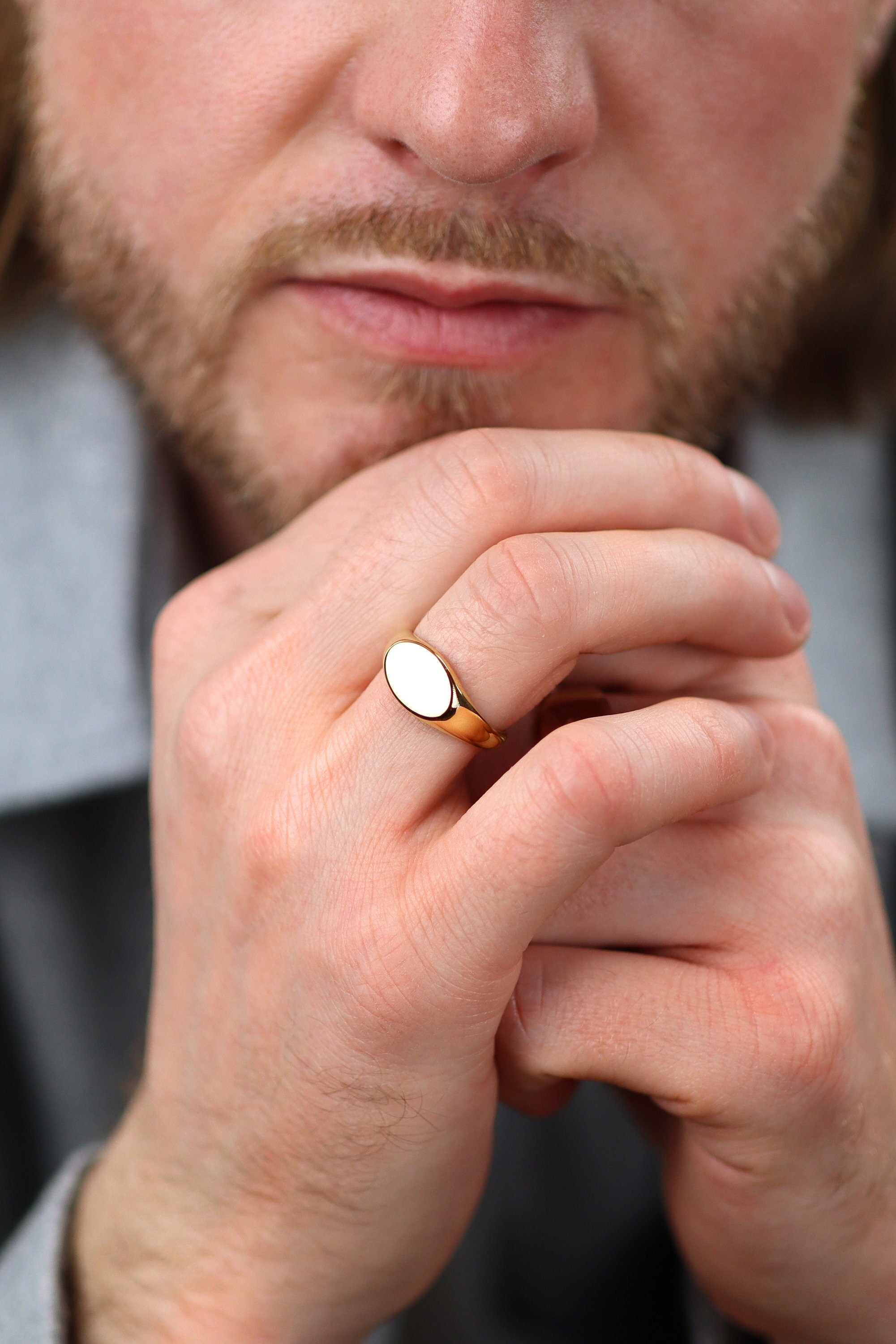 Personalized Signet Ring With Engraving, Unisex Name Ring, Customized ...