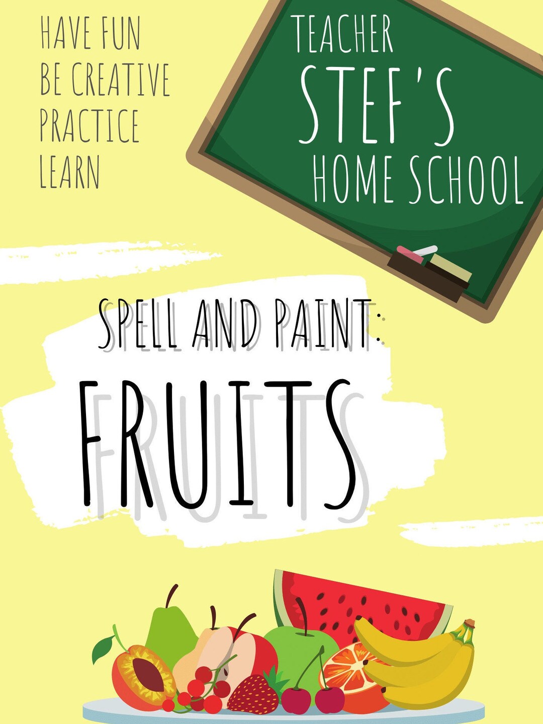 Teacher Created Spelling Painting Worksheet for Kids Coloring - Etsy