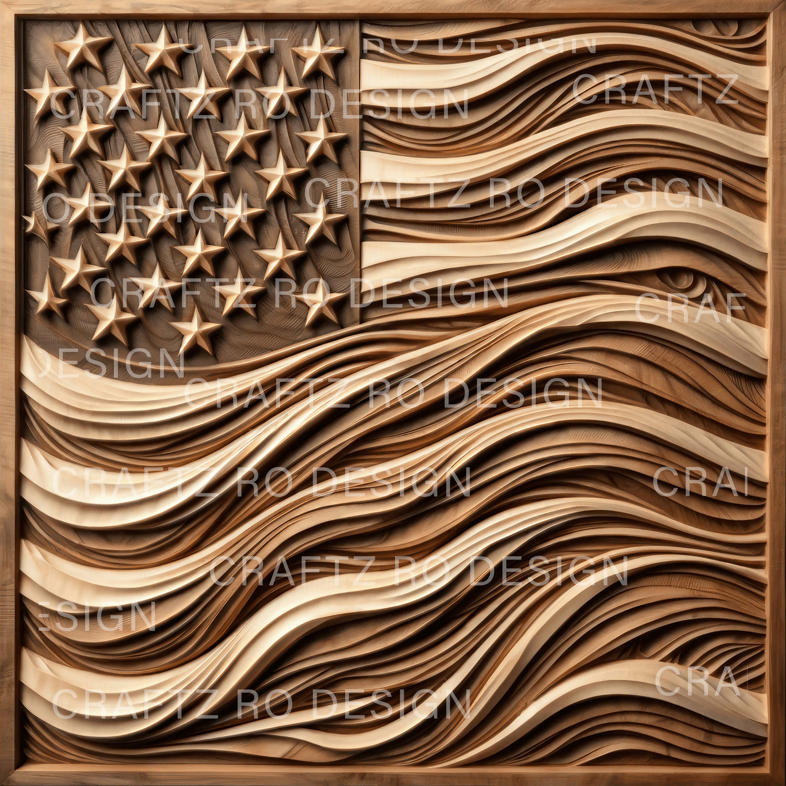 Laser Engrave File | 3D Illusion | PNG Engraving | Glowforge | American ...