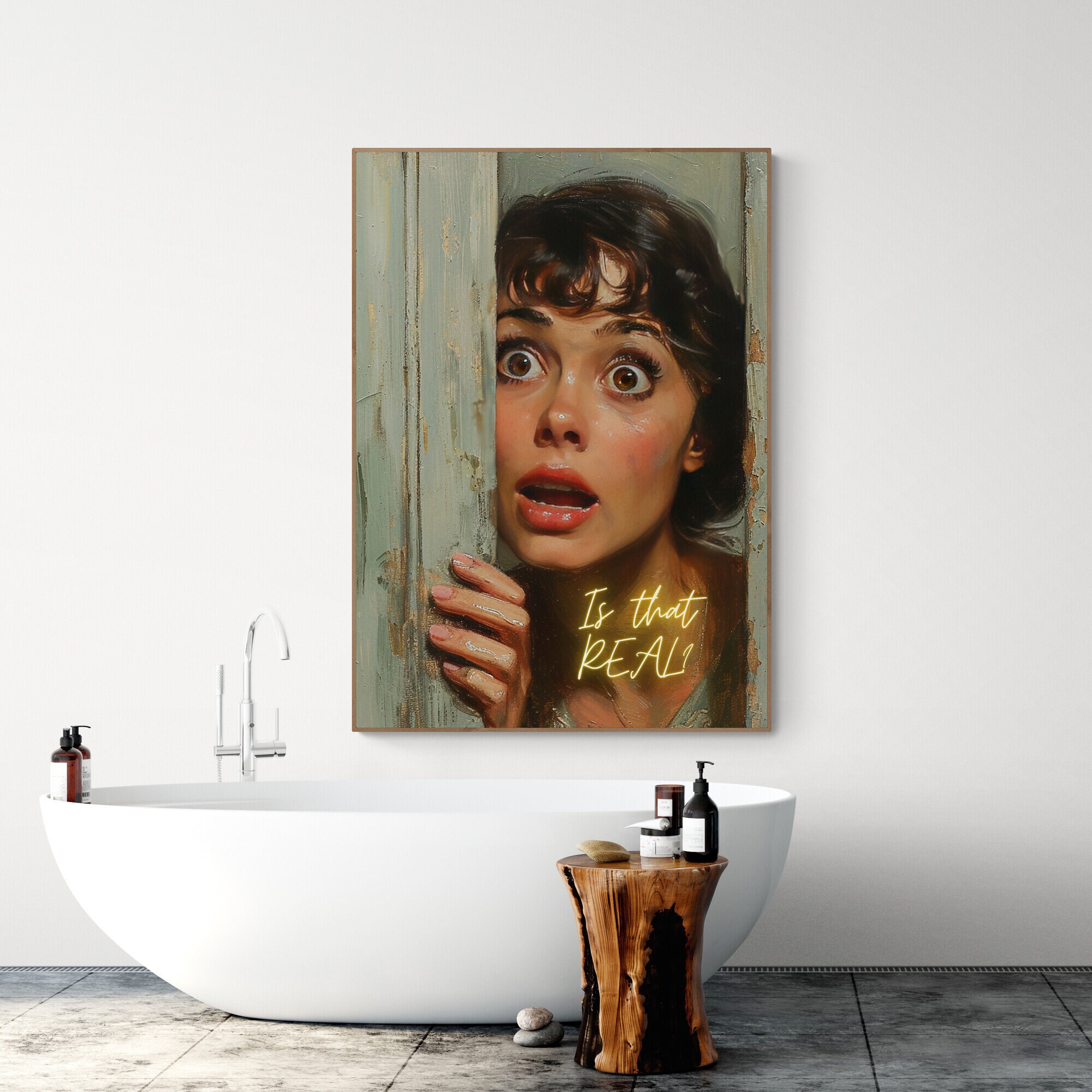 Funny Bathroom Wall Art, Instant Download, is That Real Humorous ...
