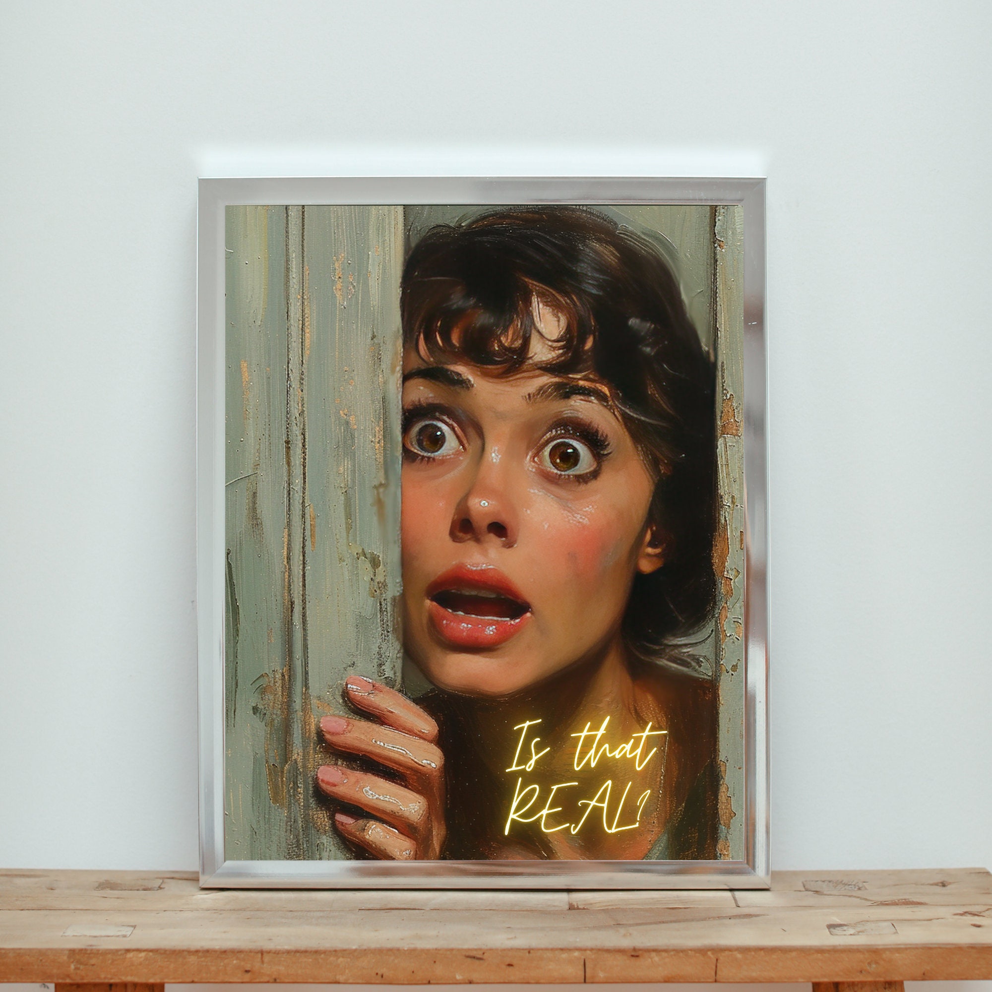 Funny Bathroom Wall Art Instant Download Is That Real Humorous