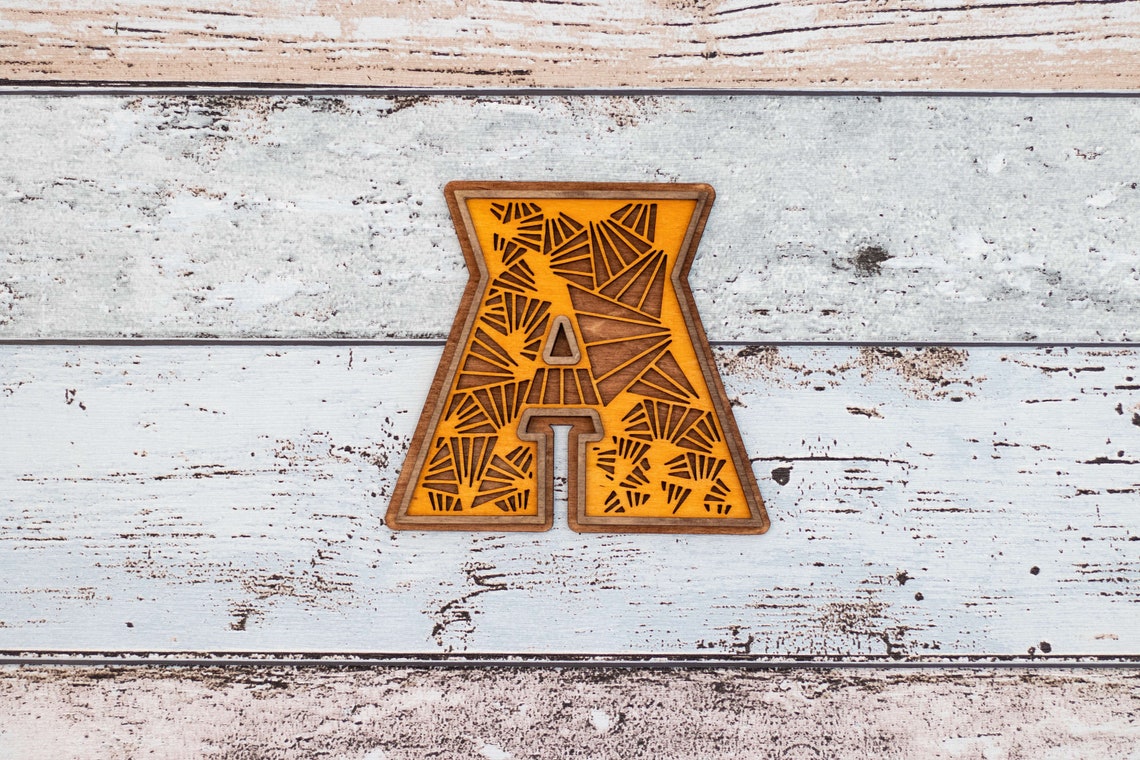Letter A, Laser Cut DXF, DXF Alphabet Letter A, Wall Art Multilayer ...