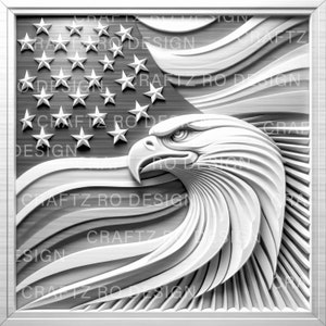 Laser Engrave File | 3D Illusion | PNG Engraving | Glowforge | Eagle ...