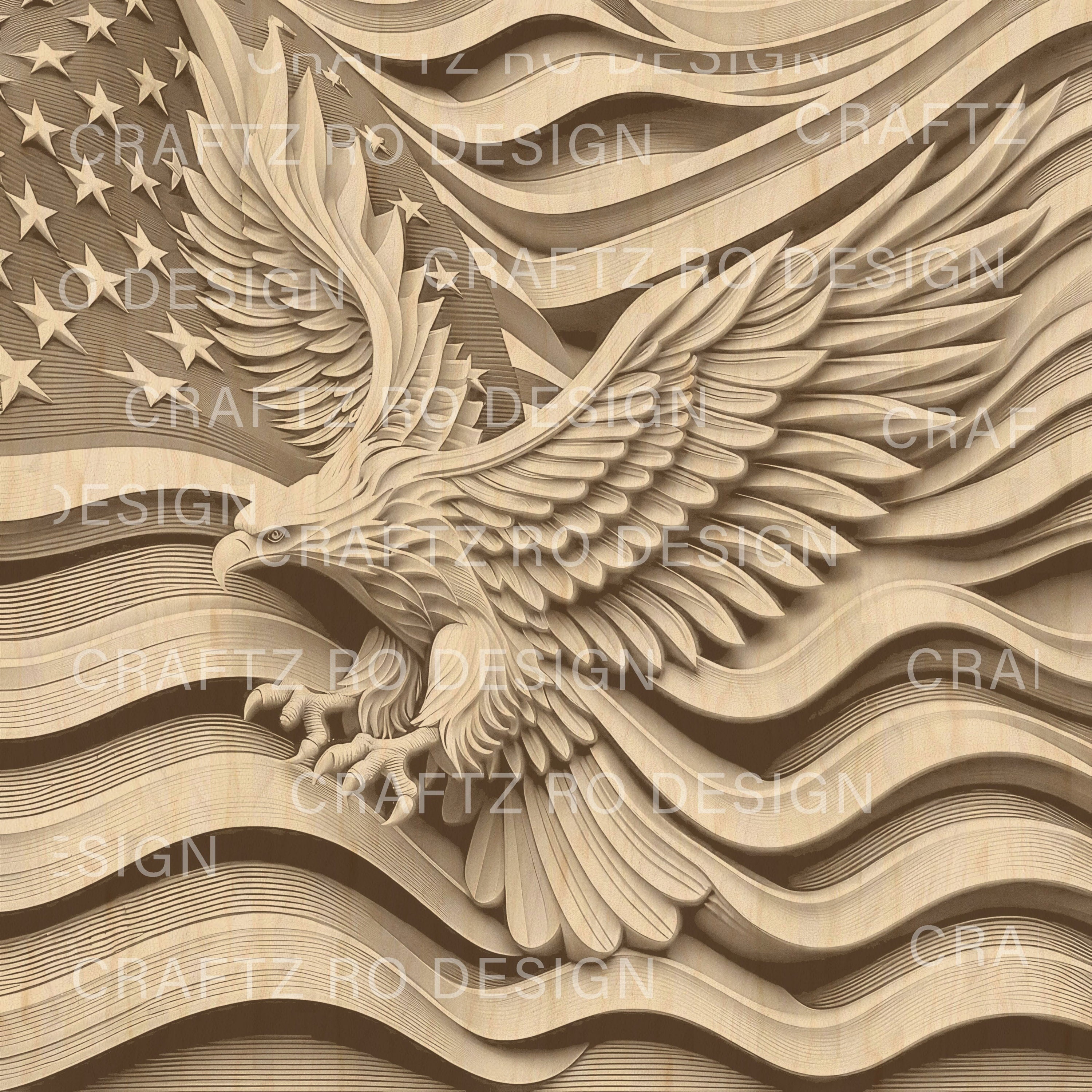 Laser Engrave File | 3D Illusion | PNG Engraving | Glowforge | Eagle ...