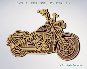Motorcycle Cut File | Etsy