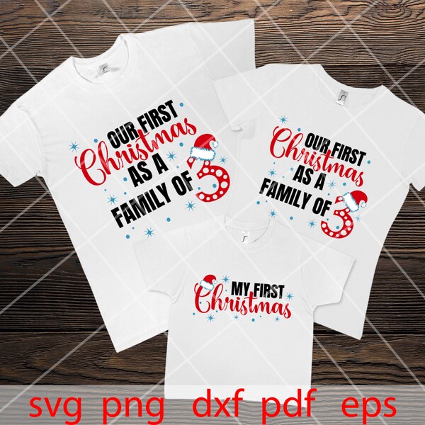 First Family Christmas Svg - Etsy