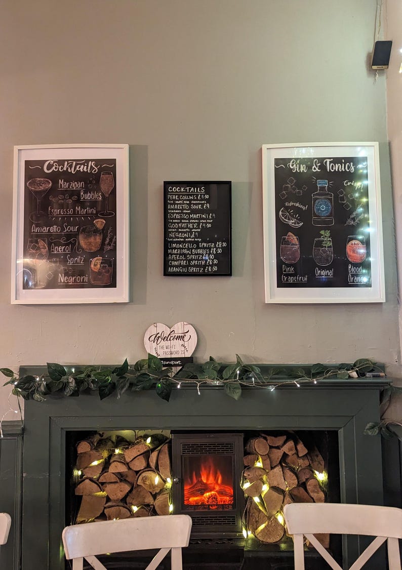 Cocktail Menu Print - Etsy