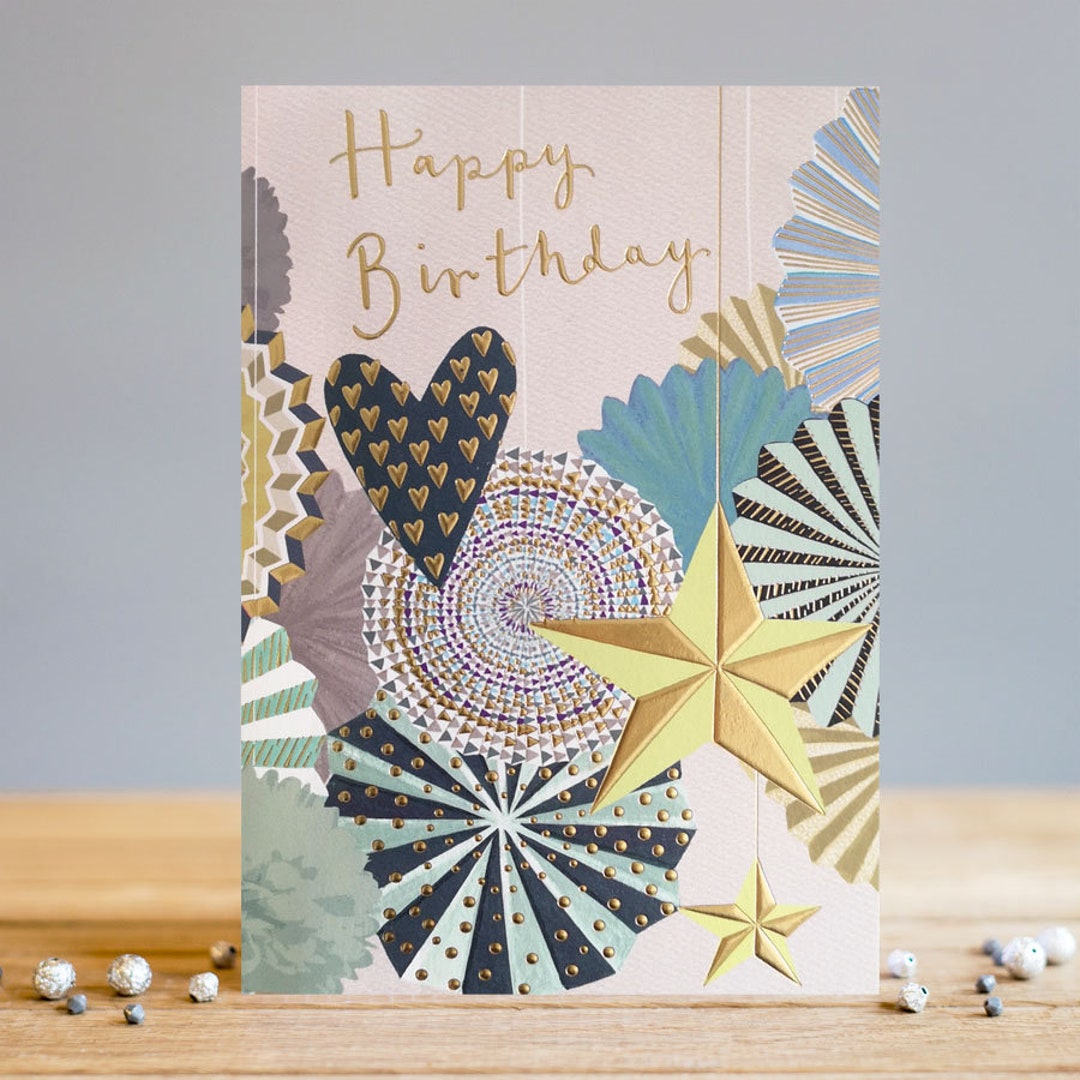 Happy Birthday Fans Birthday Greeting Card Blank Inside - Etsy