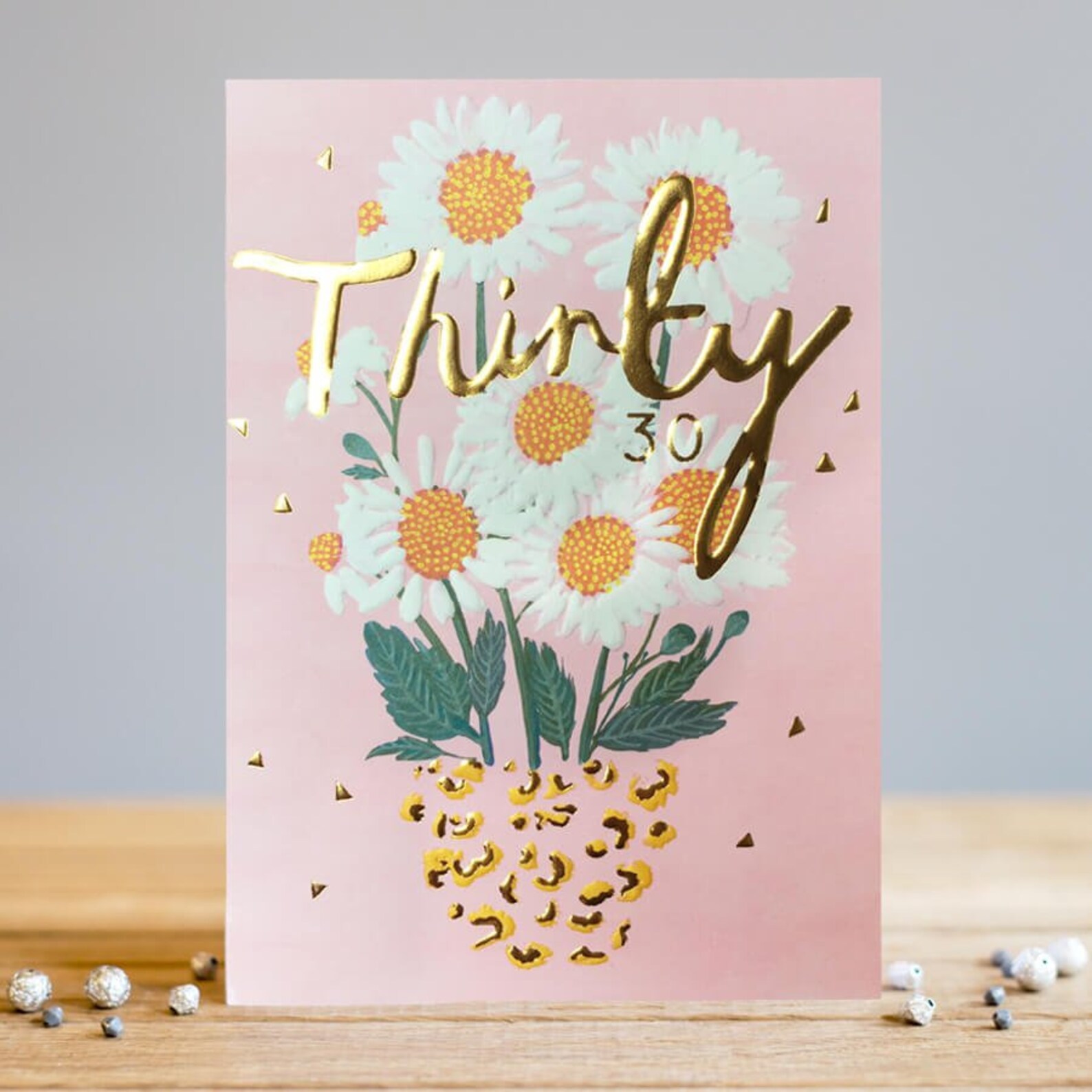 30th Birthday Wishes Floral Flower Vase Pink 30 Today - Etsy