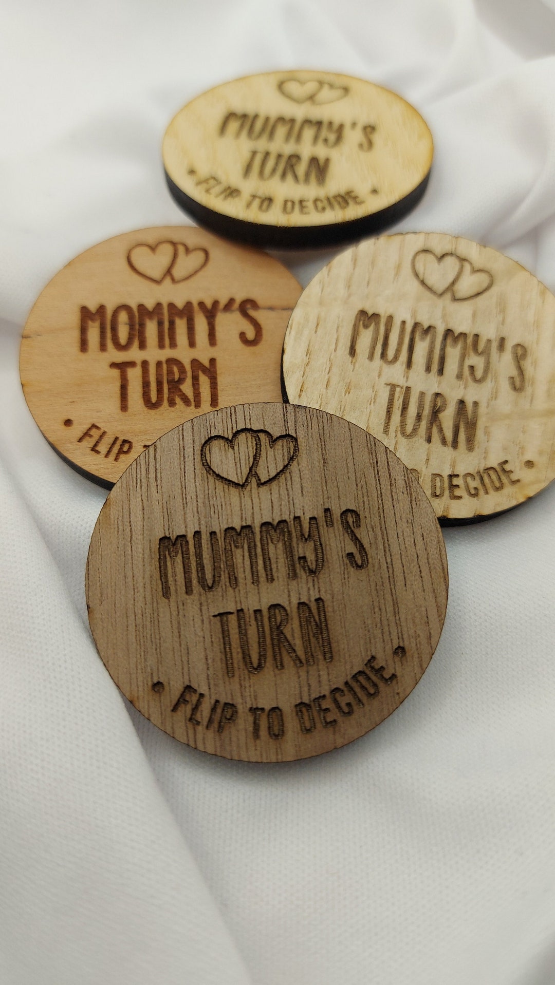 Mummy's Turn, Daddy's Turn, Funny Parent Decision Flip Coin, New Baby ...