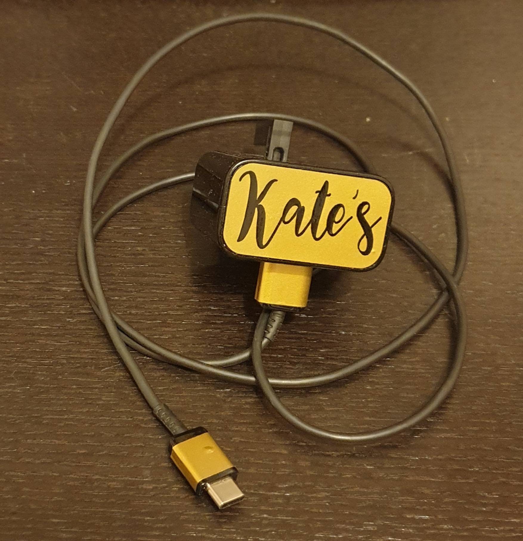 Personalised Phone Charger Plug Label, Samsung, Tech Stocking Filler ...