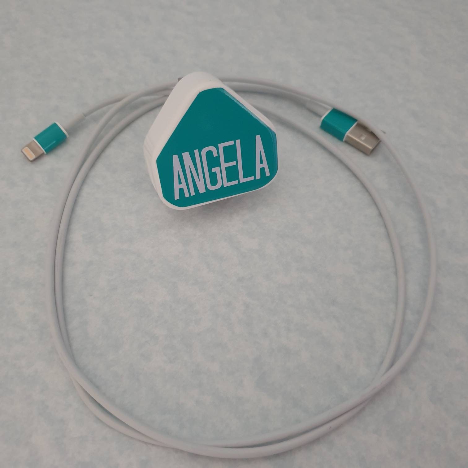 Personalised Phone Charger Plug Label, Iphone, Tech Stocking Filler ...