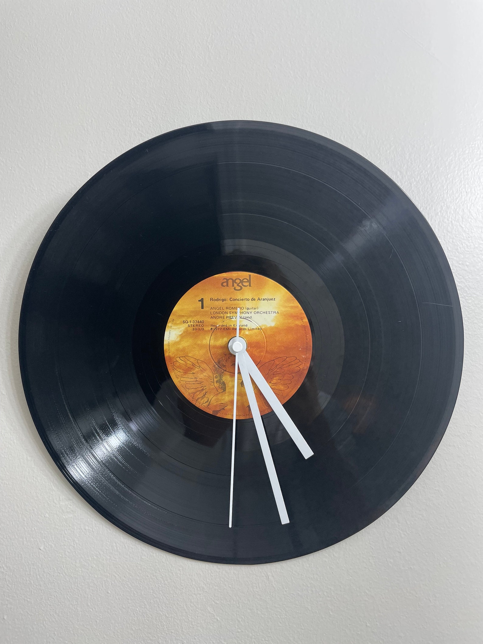 Vinyl Record Clock 12 Made From Real Upcycled Vintage Vinyl - Etsy
